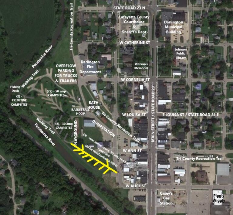 Campground map (2023) – City of Darlington!